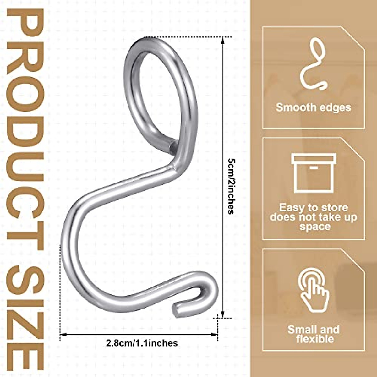 45 Pcs Metal Hanger Hooks Clothes Hanger Connector Hooks for Clothes Space Saving Hanger Extender Stainless Steel Clothes Hanger Organizer Strong Cascading Hangers Hooks for Bedroom Closet Wardrobe