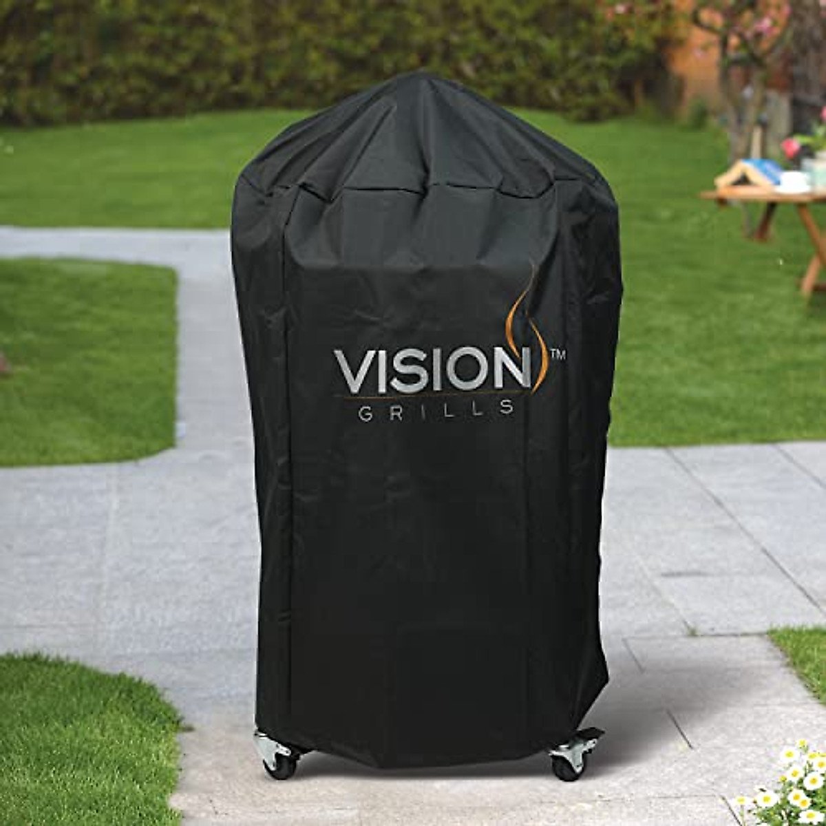 VISION Grills Ceramic Kamado (Large, Black Bundle)