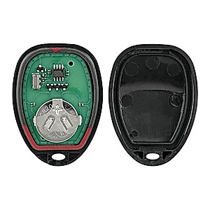 Keyless Remote Start Car Key Fob with Ignition Key fits 2007-2014 Chevy Tahoe Suburban / 2007-2014 Cadillac Escalade / 2007-2014 GMC Yukon OUC60270, OUC60221 (Pack of 2)