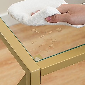 HOOBRO Bar Table Set of 2, 3 Piece Modern Bar Table and Chairs Set, 39.4'' Pub Table Dining Set, Counter Height Table, for Living Room, Kitchen Small Space, Gold and White GD14BT01