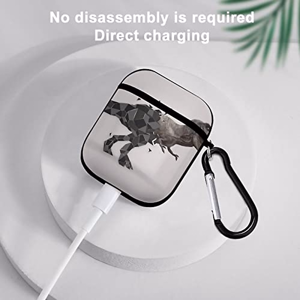 Airpods Case Dinosaur Illustration Airpod Hard Case Cover Headphone Cases for Apple Airpods1 Airpods2