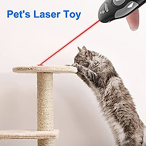 Presentation Clicker Wireless Presenter Remote, PowerPoint Clickers with Laser Pointer, RF 2.4GHz USB Wireless Presenter Clicker for PowerPoint Presentations for Mac/Laptop/Computer