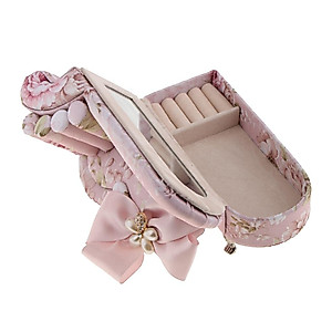 yotijar Flower Pink Fairy Furniture Jewellery Box Childrens Organiser Case Gifts - Sofa