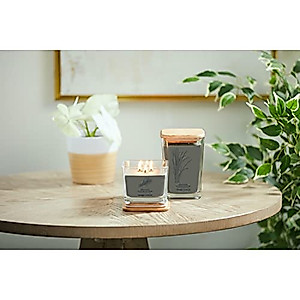 Yankee Candle Grounding Vetiver & Incense Well Living Collection Large Square Candle, 19.5 oz.