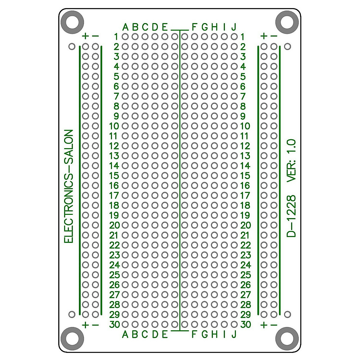Electronics-Salon 4X Solderable Breadboard Proto Board PCB DIY Kit for Raspberry Pi 2/3 Model A B A+ B+ Zero