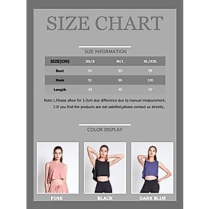 Women's Sleeveless Workout Top Loose Muscle Tank Open Back Shirts Gym Exercise Clothes for Women Black M/L
