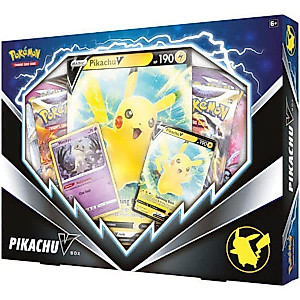 Pokemon TCG Pikachu V Booster Box - 4 Booster Packs + Promo!
