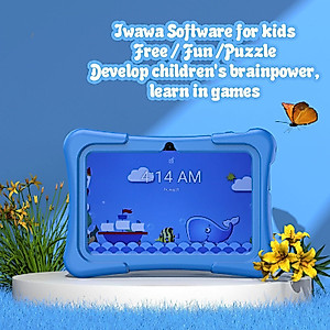 DAUERHAFT Children Tablet, 7 Inch Kids Tablet Kid Proof Case 2GB RAM 32GB ROM Quad Core with Parental Control for Learning (US Plug)