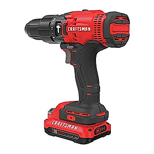 CRAFTSMAN V20 Cordless Hammer Drill Kit, 1/2 inch, 2 Batteries and Charger Included (CMCD711C2)