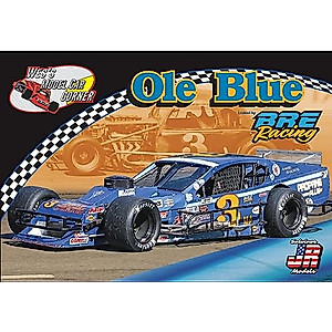 Wes's Model Car Corner by JR Salvinos WMCC-10003 1/25 Scale Ole Blue Asphalt Modified Race Car Plastic Model Kit - Assembly Required