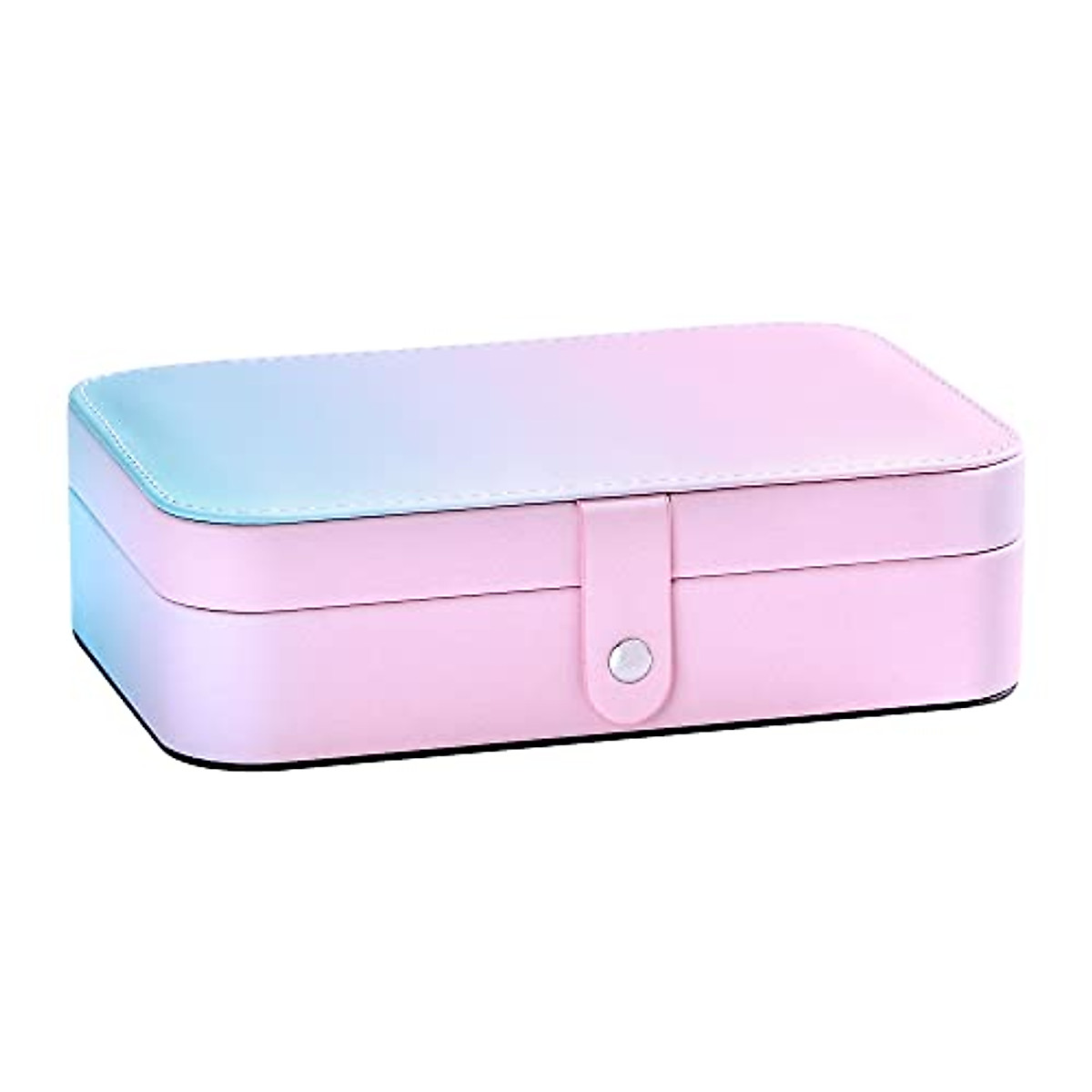 Kendal Travel Jewelry Box, Small Portable Jewelry Organizer Mini Jewelry Case for Women, Earing Organizer, Leather Portable Jewelry Storage Boxes for Rings Earrings Necklaces Bracelets (Gradient)