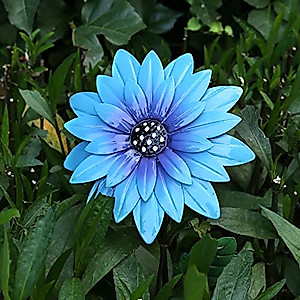 Flower Outdoor Garden Stakes Decor,Metal Flower Stick Décor,Flowers Metal Flowers Water Proof Decorative for Lawn Yard Patio