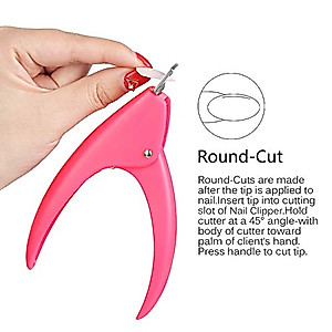 Dr.nail Acrylic Nail Clippers,Nail Clippers for Acrylic Nails,Adjustable Fake Nail Cutter Nail Tip Trimmer for Artificial Nail Art Manicure Tools Clip Tool