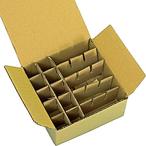 EST. LEE DISPLAY L D 1902 Cardboard Boxes & Organizers for C-9 C-7 Replacement Light Bulbs Empty Storage Box with Dividers Pack of 5 (C9 Light Bulb Box)