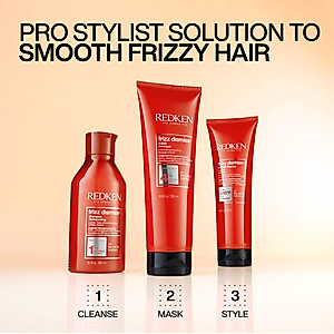 Redken Sulfate Free Frizz Dismiss Mask Intense Smoothing Treatment For Unruly Hair - Ultra Hydrating Smoothing Hair Mask