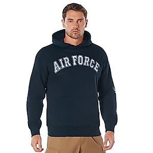 Rothco Embroidered Pullover Hoodies - Military Branch (US, Alpha, Large, Regular, Regular, Blue, Air Force)