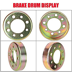 GREHUA Rear 4" Brake Band Drum Pin Brake Cable Kit Red for Predator 212cc 420cc 196cc Manco Bandit Critter 1492 4316 297 Rotary 484 Azusa 2251-B Yerf-Dog Go Kart Yard Cart Dune Buggies Mini Bike ATV