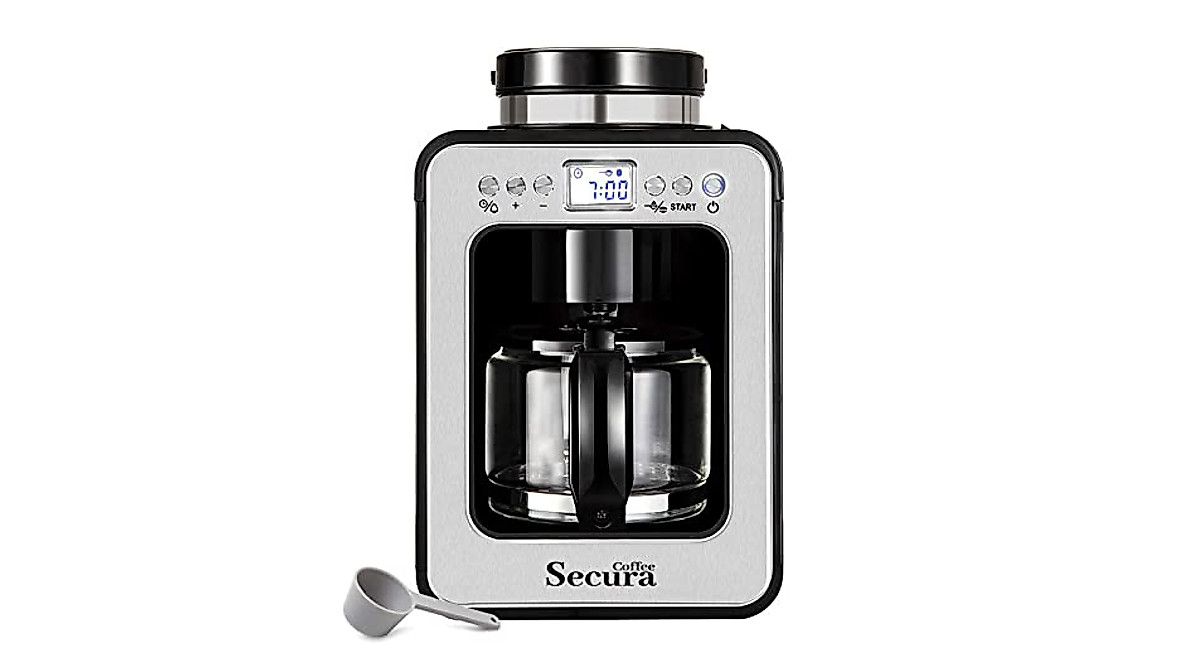 Secura Coffee Maker with Grinder | Programmable & Compact Coffee Machine