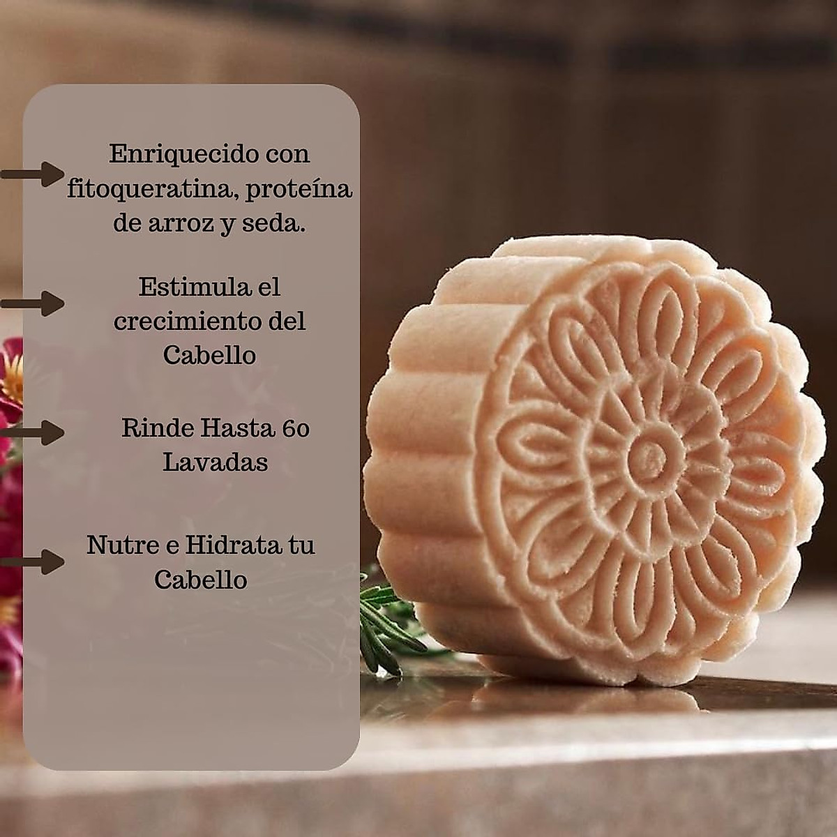 Shampoo natural de Romero | Rosemary Bar Shampoo and Conditioner Bar for Hair Growth | Shampoo Bar & Conditioner Bar for Strengthening Hair + 2 Travel Tins | Eco Friendly | No wasted | PANAVAYU