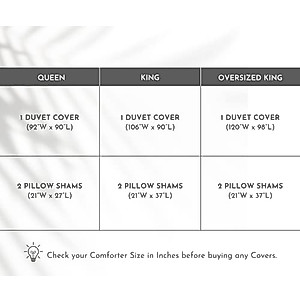 California Design Den 3 Piece King Size Duvet Cover - 100% Cotton Sateen, 400 Thread Count, Soft Luxury Sateen Weave Comforter Cover and Two Pillow Shams, Button Closure and Corner Ties - White