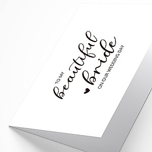 Goroar To My Beautiful Bride on Our Wedding Day card, Bride Wedding Day Card, Card for Bride