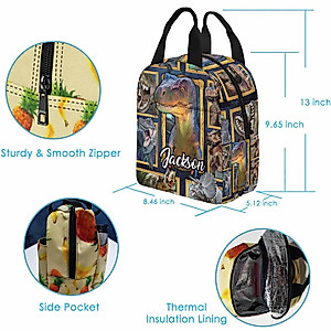 MyPhotoPrint Customized Bag Dinosaur Waterproof Bookbag Shoulder Backpack Travel Size