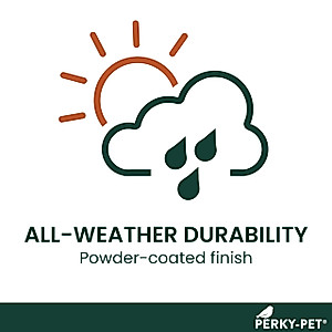 Perky-Pet 336-1SR Squirrel-Be-Gone Bird Feeder, 2LB Squirrel Proof Outdoor Wild Bird Feeder with Weight-Activated Perches