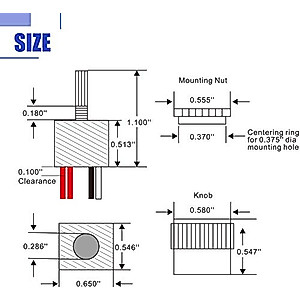 ALOVECO 12 Volt DC Dimmer Switch PWM for LED RV Lights Interior, 5-24 Volts LED Ceiling Dome Lights Dimmer and Switch for Camper, Recreational Vehicle, Halogen, Auto, Truck, Marine and Strip Lighting