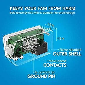Vont Smart Plug [1 Pack] Alexa Smart Plugs, WiFi + Bluetooth, No Hub Required, Smart Home, Google Home & IFTTT, Voice Command, Timer & Schedules, Control Anywhere, Vacation Mode, ETL & FCC Certified