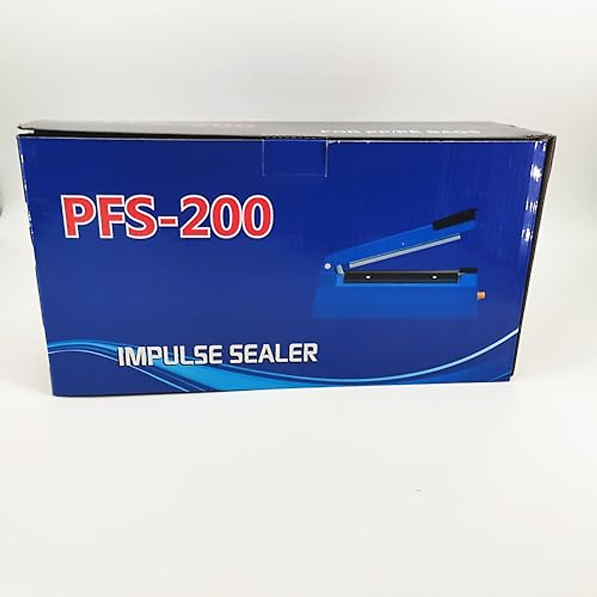 Impulse Sealer 8 Inch Heat Sealer for Plastic Bags, Plastic Mylar Bag Sealer, Iron Shell, Manual Poly Bag Heat Sealer Machine, 3mm Sealing, 4 Replacements Kit (2 Cutting Lines Included)