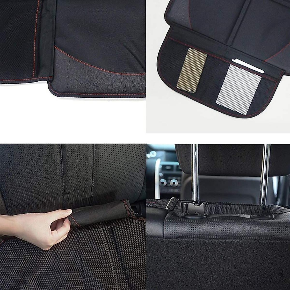 Car Seat Protector For Baby Infant Carseats - Automotive Backseat Protector Mat to use Under Child Car Seat Bases as Leather Upholstery Seats Covers or Back Carseat Protectors - Interior Accessories