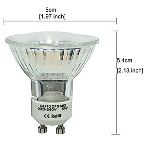 JQslight LED Landscape Lights,GU10 Red LED Spotlight Bulbs 5W MR16 GU10 Base Red Coloured Spot Light Bulb for Wall Washer Lamps, Landscape Lighting, Decorative Lighting, Mood Lighting