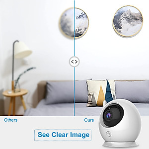 MYPIN Video Baby Monitor with Camera and Audio, Wireless Monitor Camera with 4.3 Inch LCD Screen Night Vision/Two-Way Talk/Temperature Monitor/Lullaby