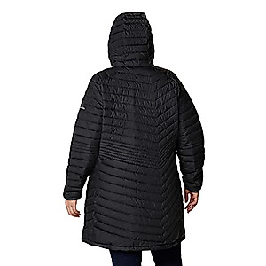 Columbia Women’s Powder Lite Mid Jacket, Winter, Water Repellent Black, X-Large
