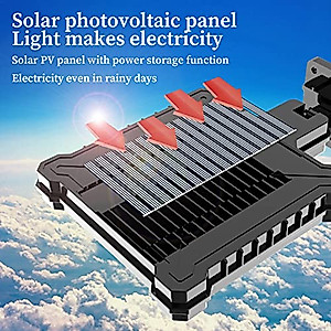 Xinsrenus Solar Outdoor Lights, Motion Sensor Solar Powered Lights IPX65 Waterproof, 3 Modes, with Remote Control, Wall Security Lights for Fence Yard Garden Patio… (LED)