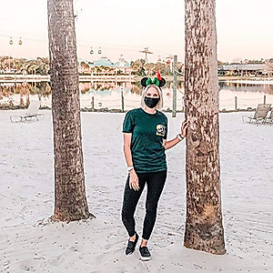 CLGIFT Neverland Mickey Ears, Rainbow Sparkle Mouse Ears, Classic Red Sequin Minnie Ears - Whimsical Ear Designs