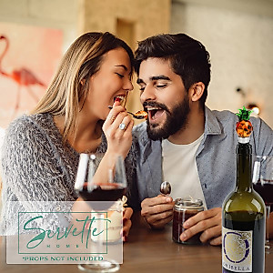 Glass Wine Bottle Stopper with Pineapple Top