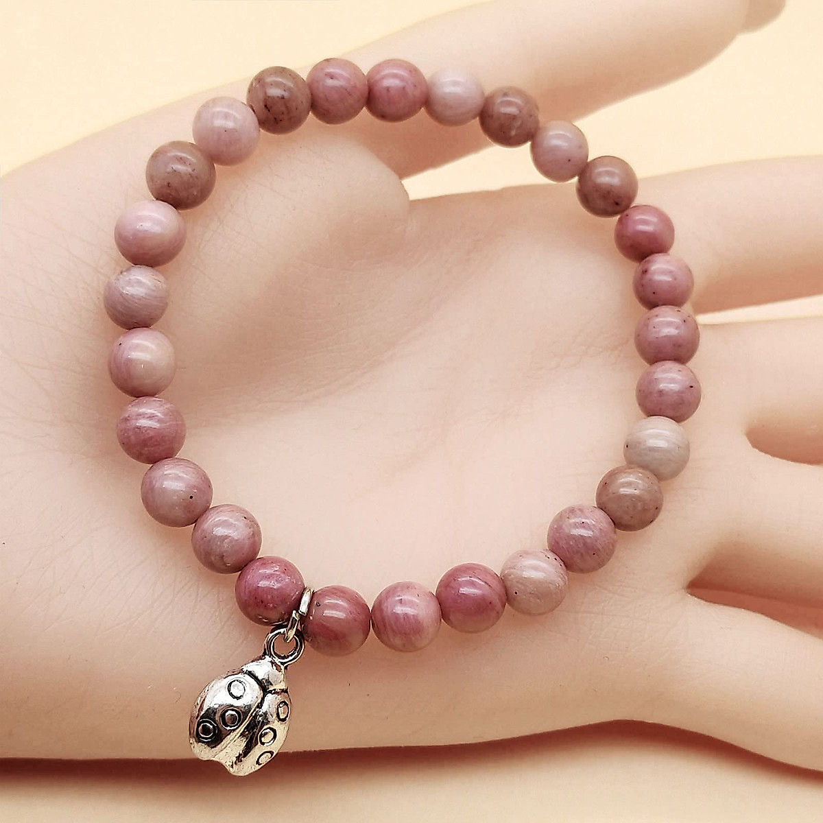 Yooborn Retirement Ladybug Beads Farewell Bracelet Gifts for Coworkers Women Going Away Gift for Friends Boss Staff Present for New Job Coworker Leaving Gifts.