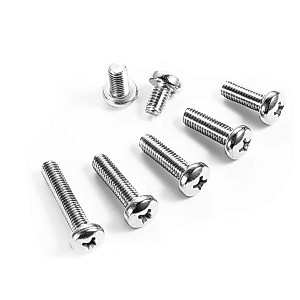 M4-0.7 x 10mm,12mm,16mm,20mm,25mm,30mm Pan Head Phillips Machine Screws,18-8 Stainless Steel Bolts Nuts Washers Screws Assortment Set (M4 Pan Head Phillips Screws)