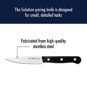 HENCKELS Solution Razor-Sharp 4-inch Paring Knife, German Engineered Informed by 100+ Years of Mastery