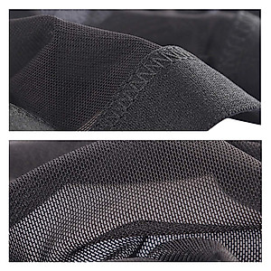 Leeven 5 Pcs/lot Stretchable Nylon Net Mesh Dome Caps for Making Wigs Black Breathable Wig Cap for Women Medium Size 22"-23.5"