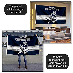 WinCraft Cowboys Throwback Vintage Retro 3x5 Banner Flag