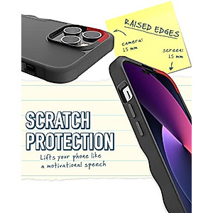 Smartish iPhone 14 Pro Max Protective Case - Gripzilla Compatible with MagSafe [Rugged + Tough] Heavy Duty Armored Slim Cover with Drop Protection - Black Tie Affair