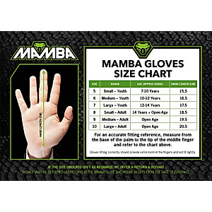 MAMBA Goalkeeper Gloves for Youth & Adult - Premium Quality Latex Palm & Back Hand; Finger Spine Protection & Double Layer Wristband. Goalie Gloves for Men, Women, Boys & Girls (5)