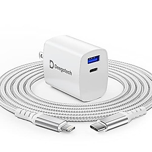 iPhone Charger Fast Charging, Deegotech 20W USB C Wall Charger & iPhone Charger Cable 10FT, PD Fast Charger for iPhone 14 /iPhone 13 Pro/13 Promax/iPhone 12/12 Promax/iPhone 11, iPad 2021