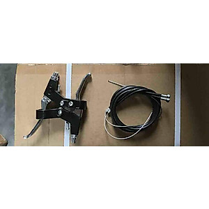 Tongli Mountain Road Bikes Brake Kit V-Brake Bikes Brake Set Cables Caliper Kit (Black)