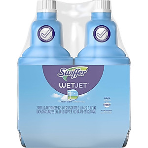 Swiffer WetJet Floor and Hardwood Multi-Surface Cleaner Solution Refills, Open Window Fresh Scent, 1.25L (Pack of 2)