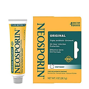 Neosporin Original Antibiotic Ointment, 24-Hour Infection Prevention for Minor Wound, 1 oz