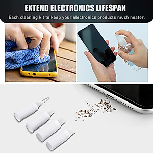 iPhone Cleaner Kit, Multi-Function Cleaning Repair Kit with Soft Brush for Airpod, Cleaner Kit for Phone Charging Port & Speaker, Charger Cables, Headphones, Watch, iPhone, iPad, Camera