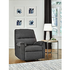 Signature Design by Ashley Miravel Casual Manual Rocker Recliner, Gray